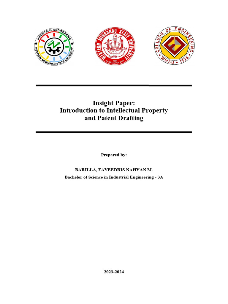 Insight Paper: Introduction To IP and Patent Drafting | PDF ...