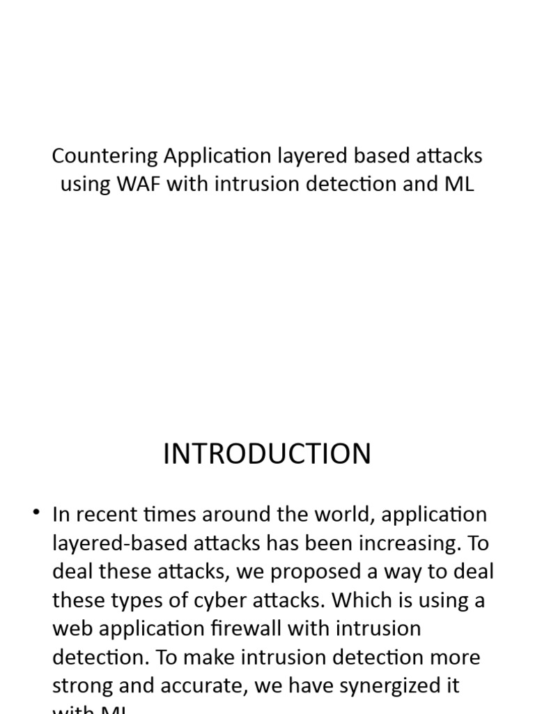 Countering Application Layered Based Attacks Using WAF With | PDF