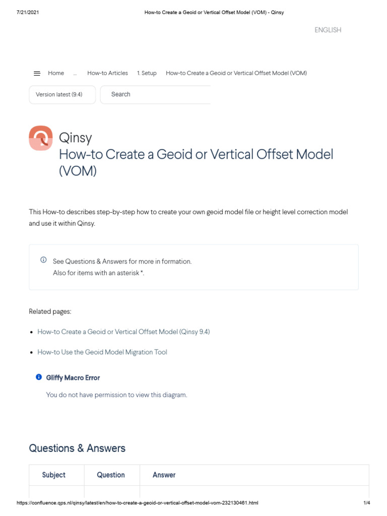 How-To Create A Geoid or Vertical Offset Model (VOM) - Qinsy | PDF ...