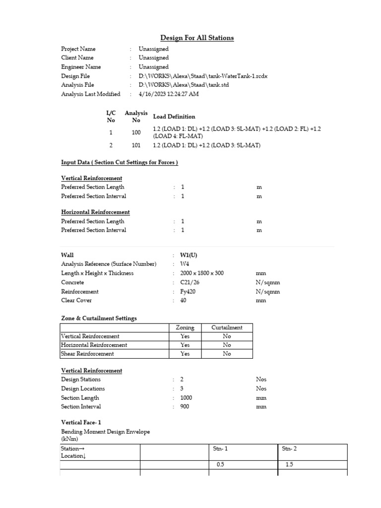 Station Design | PDF | Bending | Materials