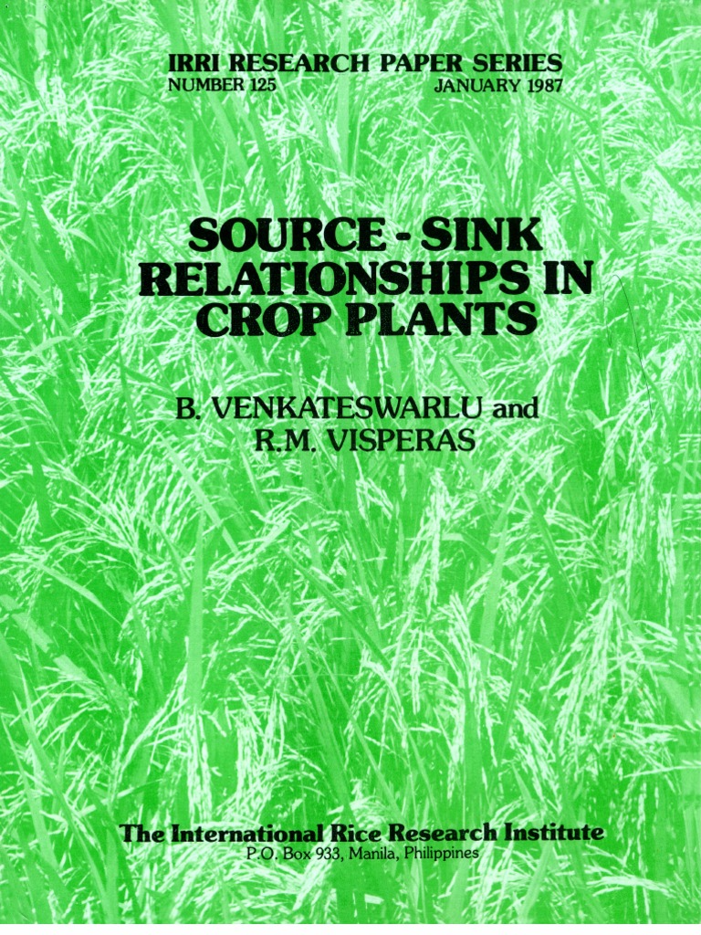 IRPS 125 Source-sink relationships in crop plants