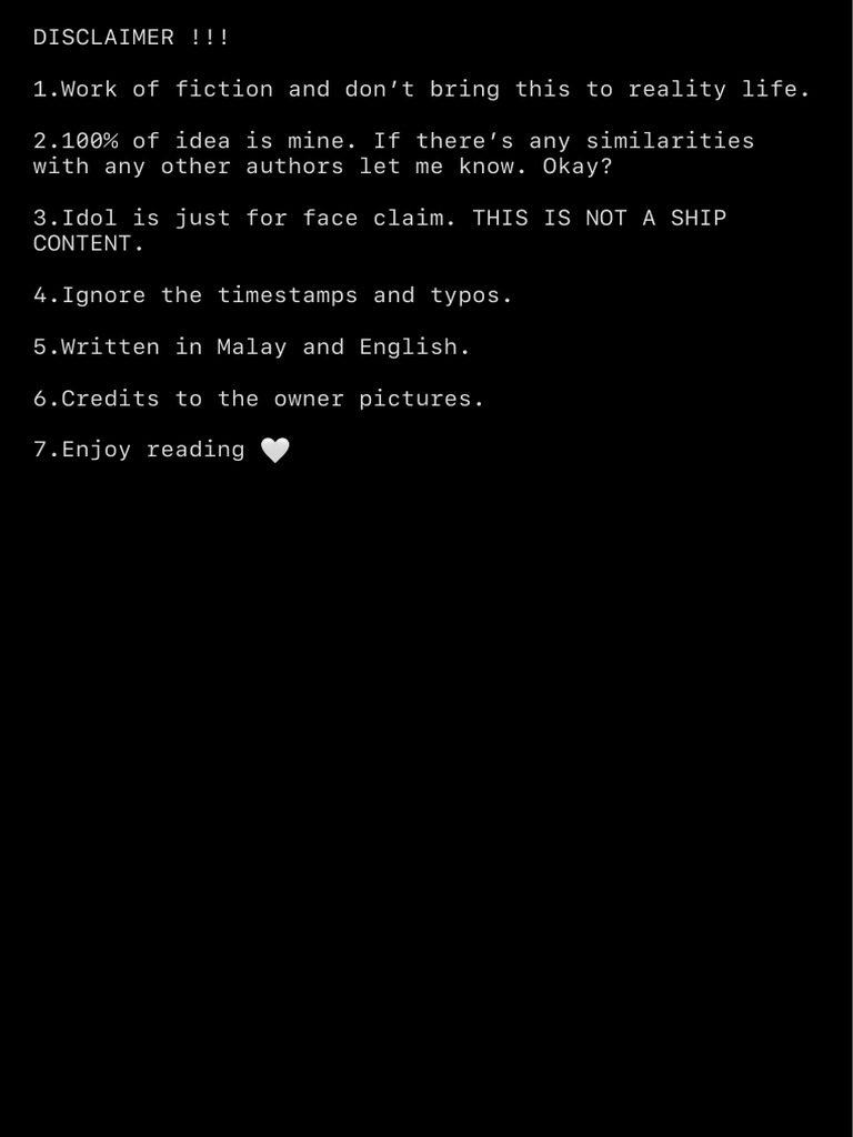 Fictional Work Disclaimer | PDF