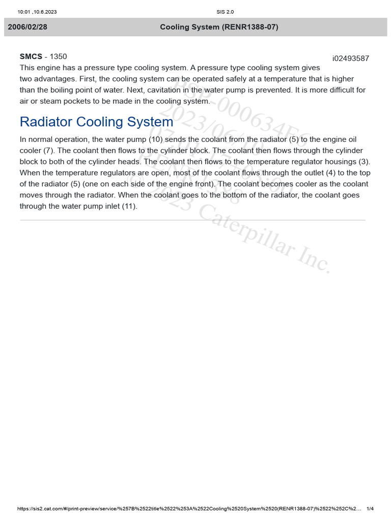 Cooling System OPERATION | Download Free PDF | Coolant | Energy Technology Cooling System OPERATION | Download Free PDF | Coolant | Energy Technology
