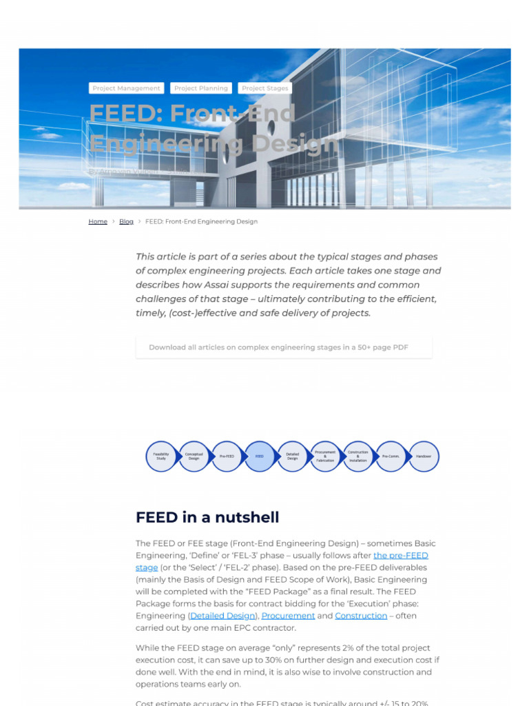 FEED Key Deliverables | PDF