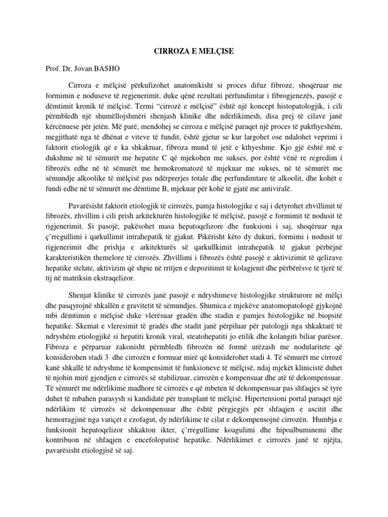 Hepatic Cirrosis | PDF