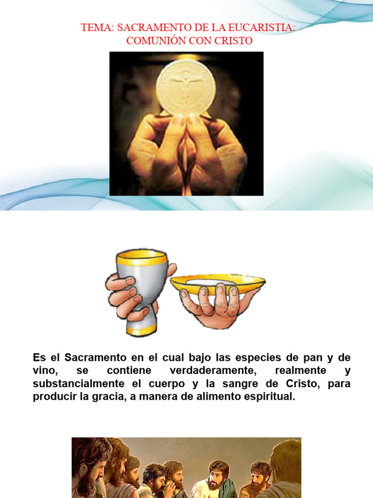 7 Sacramento de La Eucaristia | PDF