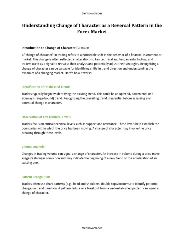 Change of Character | PDF | Market (Economics) | Business