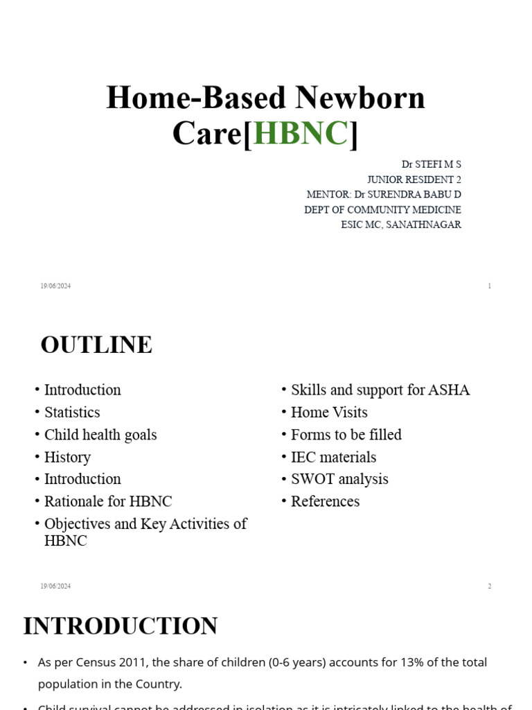 Home Based Newborn Care | PDF | Preterm Birth | Childbirth