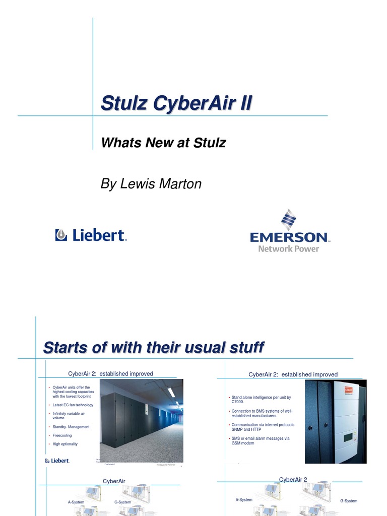 Stulz CyberAir: Innovations in Cooling | PDF | Hvac | Heat Pump