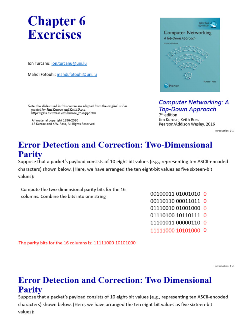 Chapter 6 EX | PDF | Channel Access Method | Communications Protocols