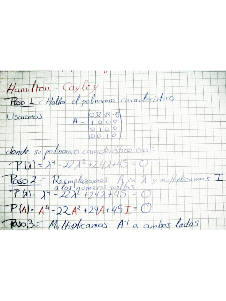 Hamilton Cayley | PDF