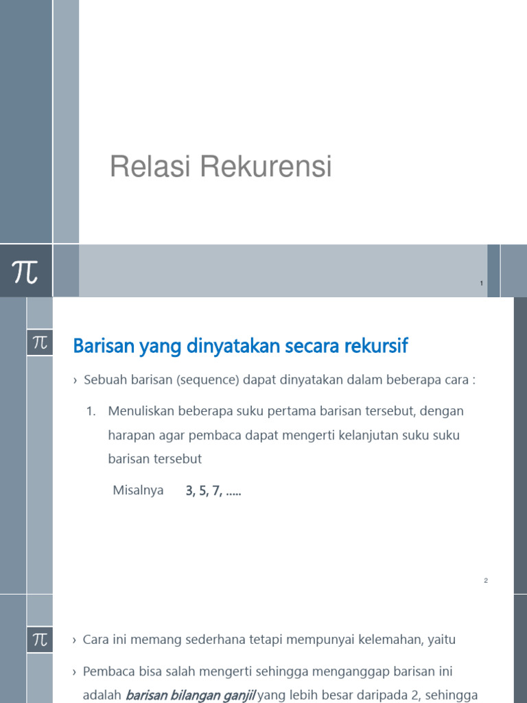 10-Relasi Rekurensi | PDF