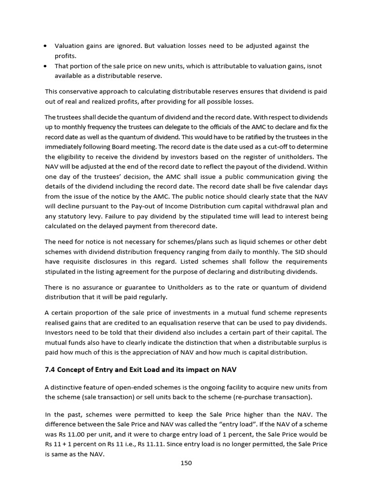 NISM Series V-A MFD Certification Exam - Aug 2023 Re-150-250 | PDF | Investment Fund | Dividend