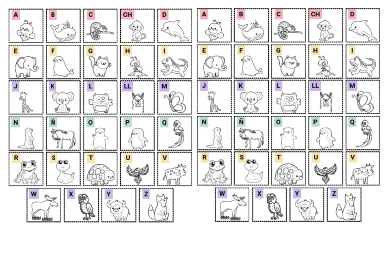 Abecedario Animales | PDF