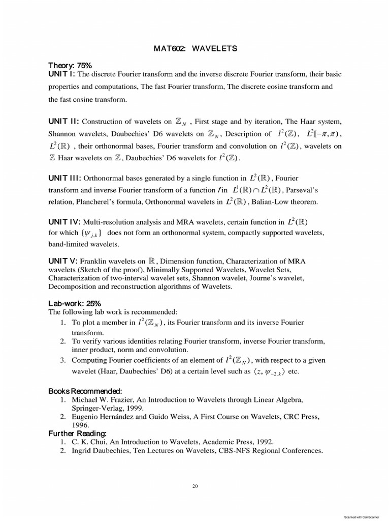 M.Sc. IVth Sem Syllabus | PDF M.Sc. IVth Sem Syllabus | PDF