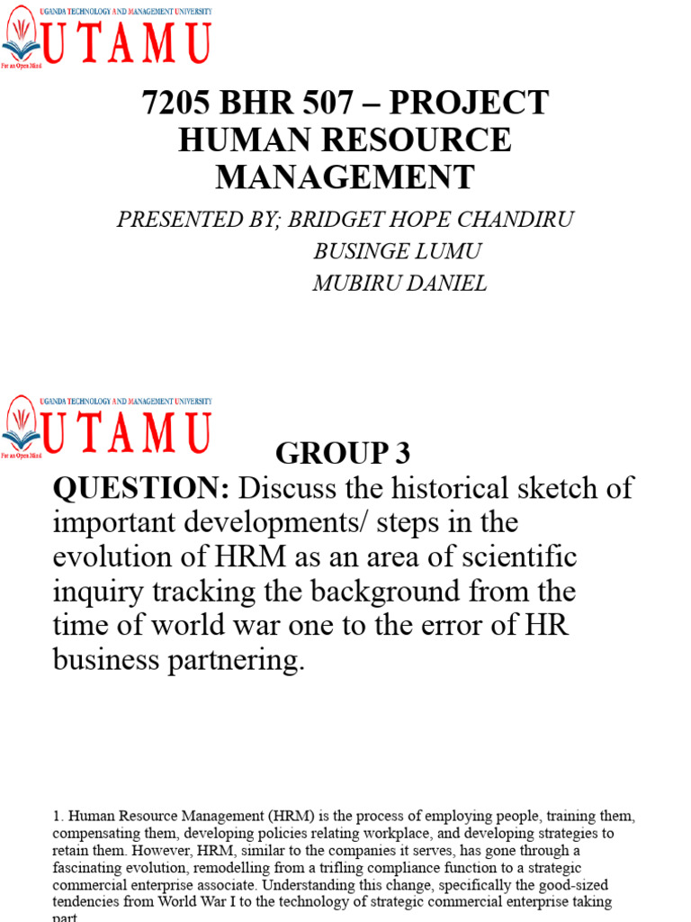 BHR 7205 - Human Resource Management Assignment | PDF | Human Resource Management | Human Resources