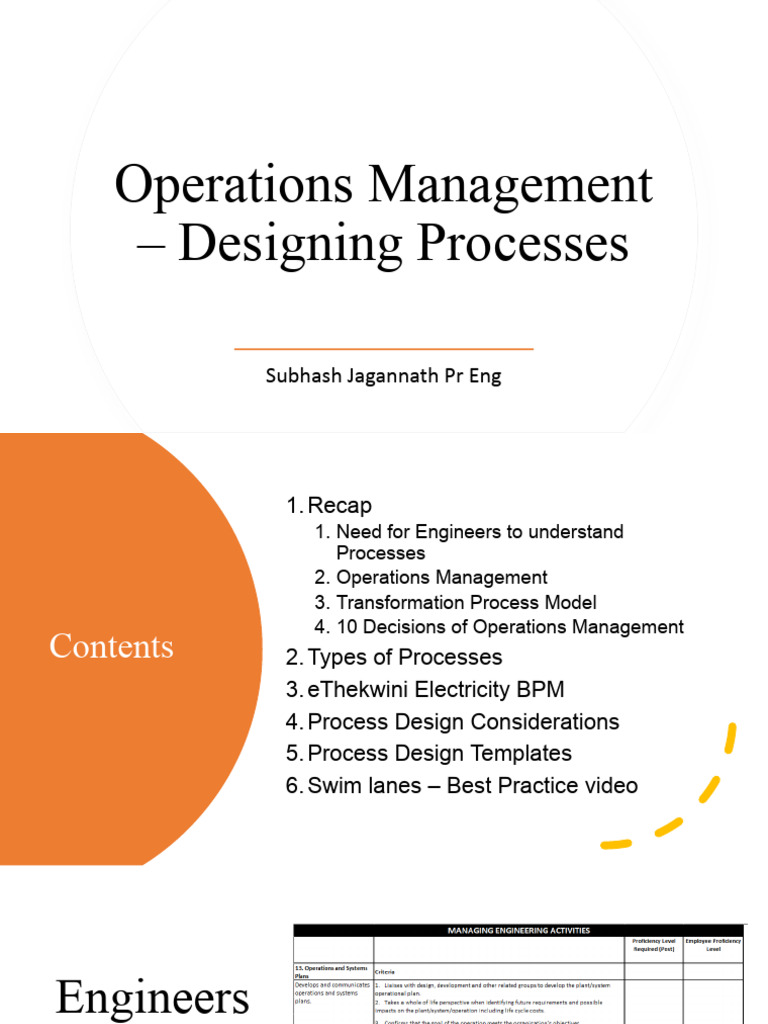 Operations Management Process Design Guide | PDF | Supply Chain | Business