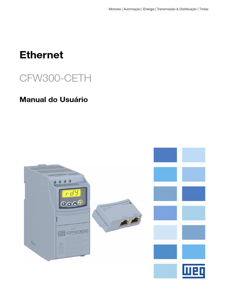WEG CFW300 Ceth Manual Do Usuario 10006453221 PT | PDF | Rede de computadores | Entrada/Saída