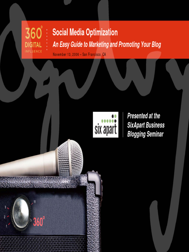 SixApart BusinessSummit SMO | PDF | Human Communication | Social Network