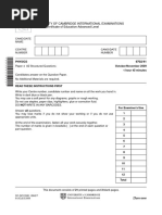Physics Unit 1 Paper 2 2024 | PDF | Gases | Temperature