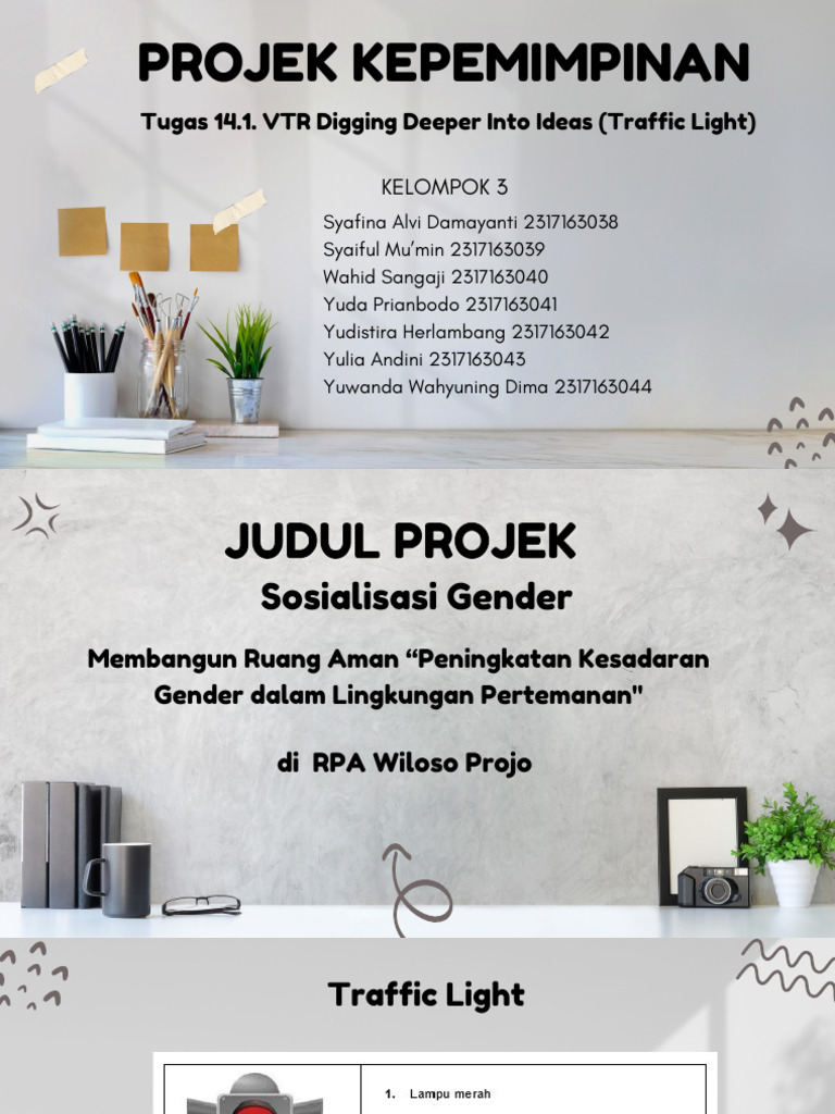 Tugas 14.1. VTR Digging Deeper Into Ideas (Traffic Light) | PDF