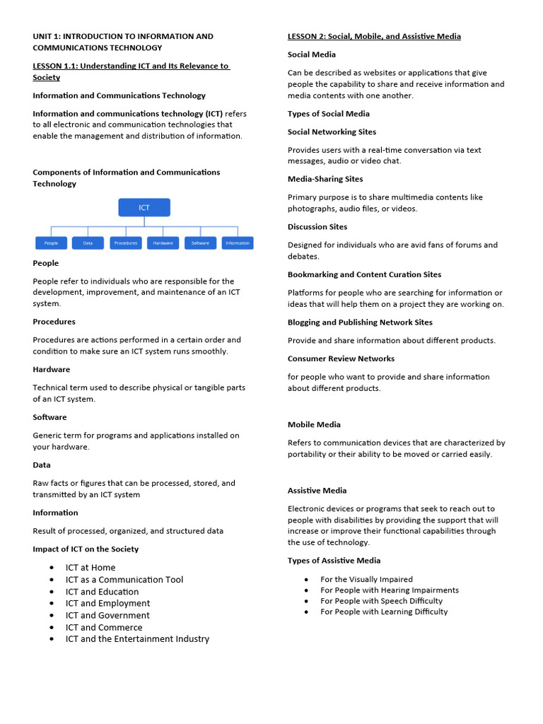 11 ETECH 1st Montly Reviewer | PDF | World Wide Web | Internet & Web