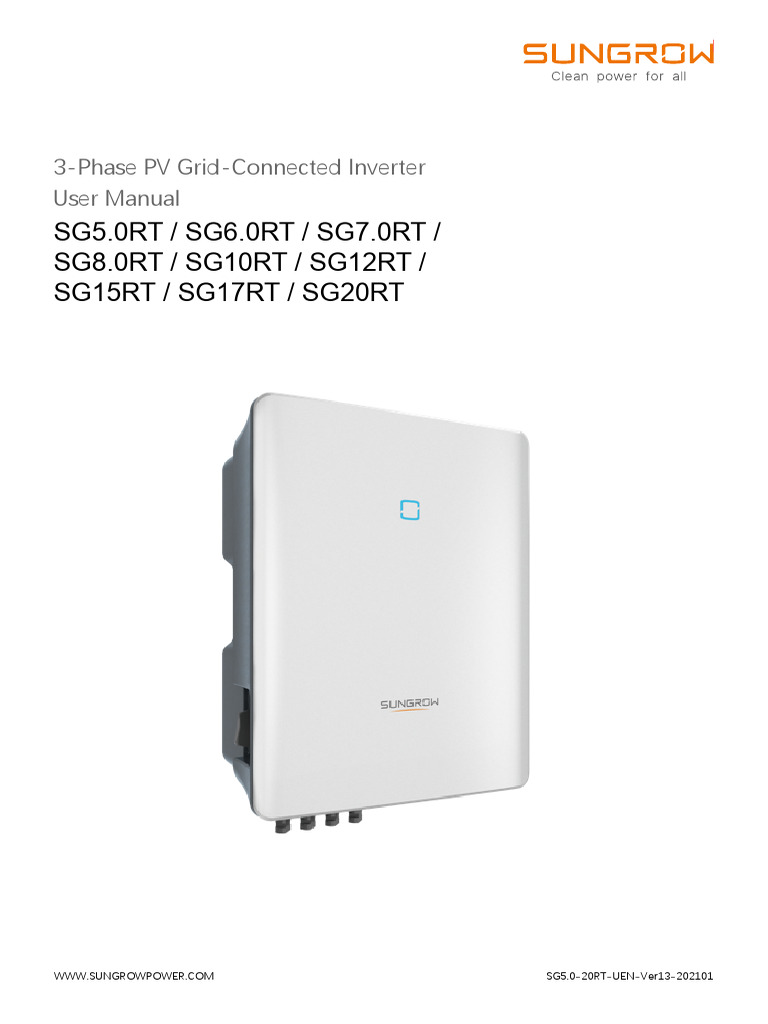3-Phase PV Grid-Connected Inverter Manual | PDF