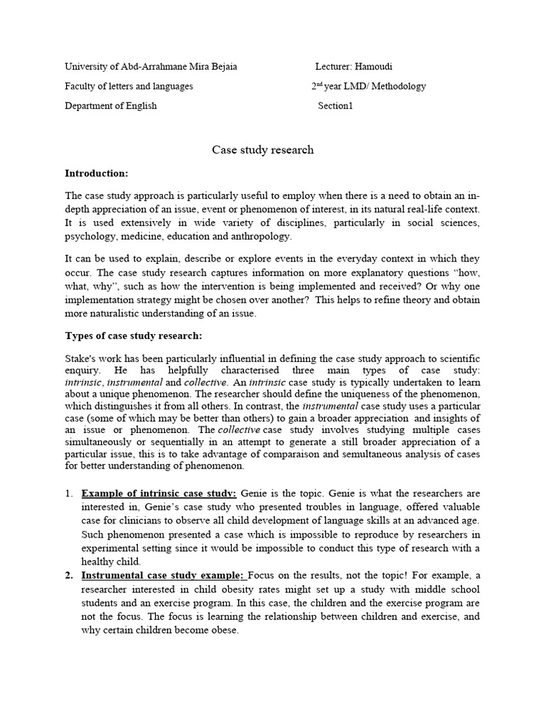 Case Study Research | Download Free PDF | Case Study | Medical Diagnosis