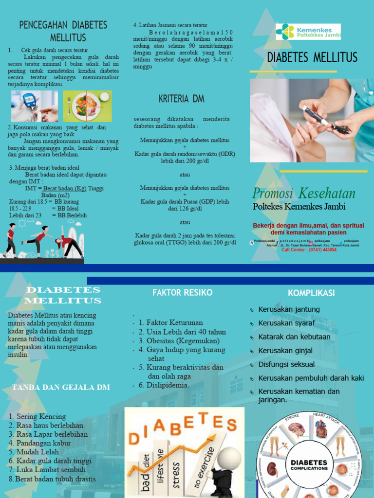 Leaflet Pencegahan DM | PDF