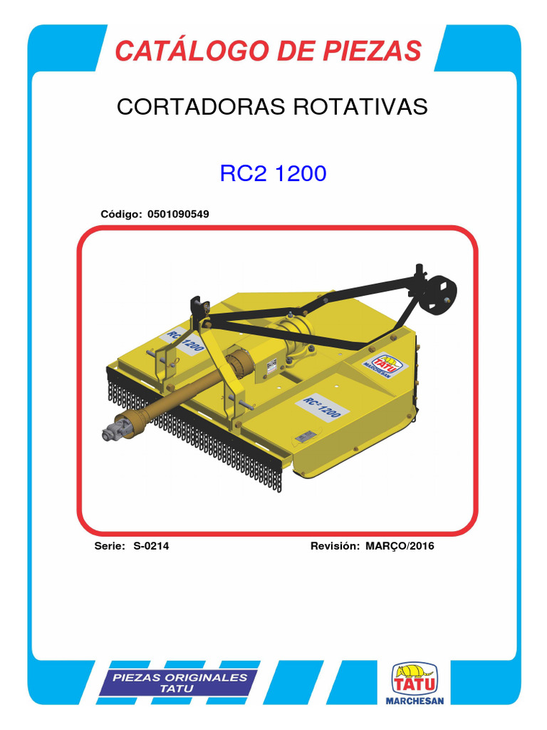 0501090549E - RC1200 Cortadora Rotativa | PDF | Bienes manufacturados ...