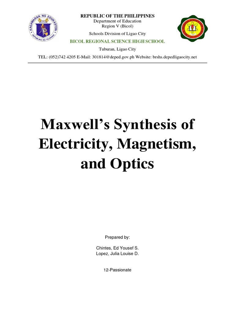Maxwell's Equations Explained | PDF | Electromagnetism | Magnetic Field