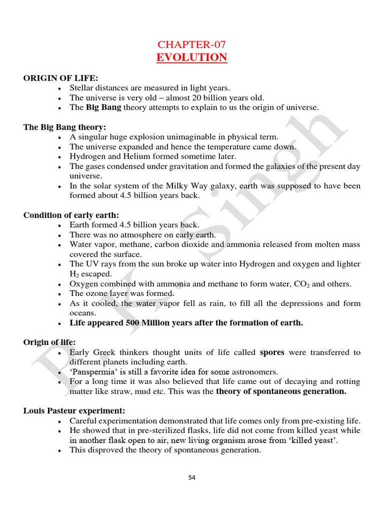 Bio Chapter 5 | PDF | Abiogenesis | Evolution