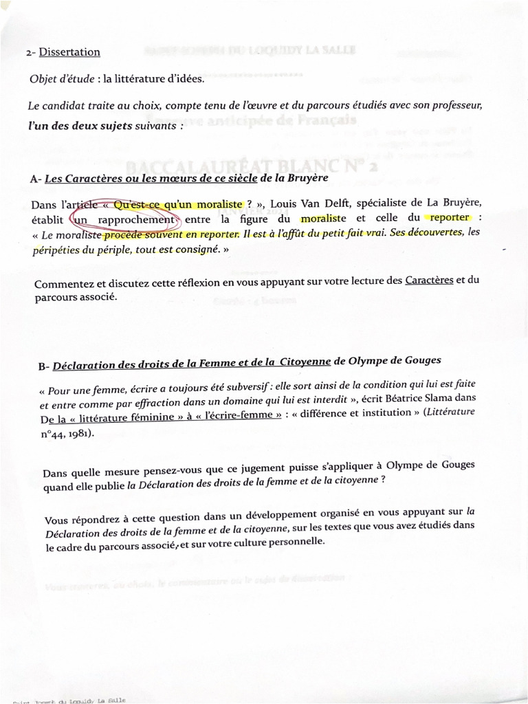Sujet 2 | PDF