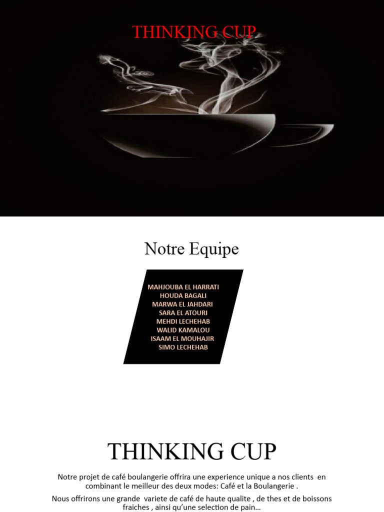 Thinking Cup | PDF | Commercialisation | Café