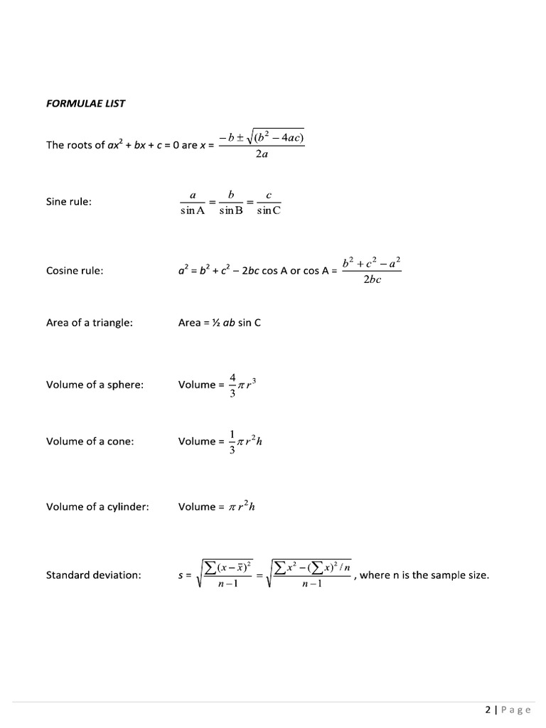 Year 10 Maths - Topics | PDF