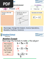 Rearranging Formulae - GCSE Maths - Steps & Examples | PDF | Area | Formula