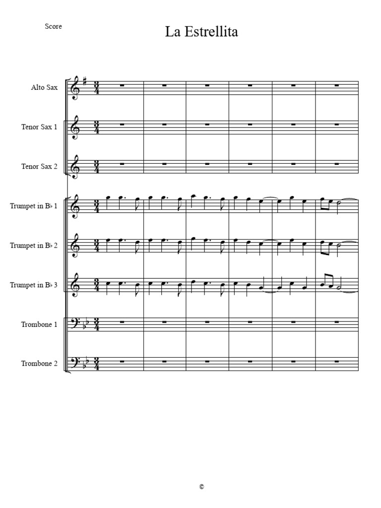 La Estrellita - Score | PDF