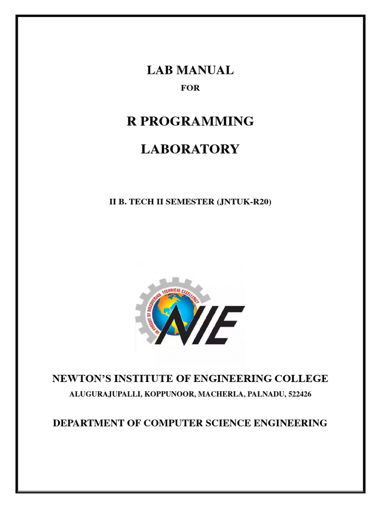 R_PROGRAMMING_MANUAL | PDF | Software Engineering | Computer Science