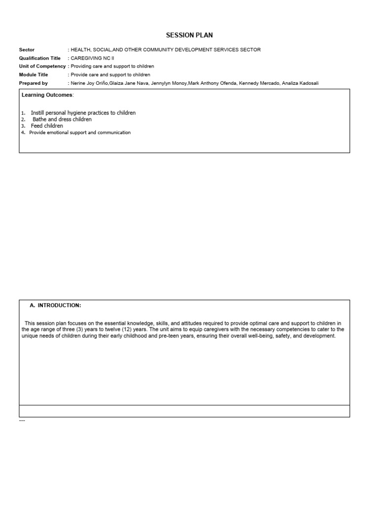 PTS 03 Session Plan Final | PDF | Communication | Lecture