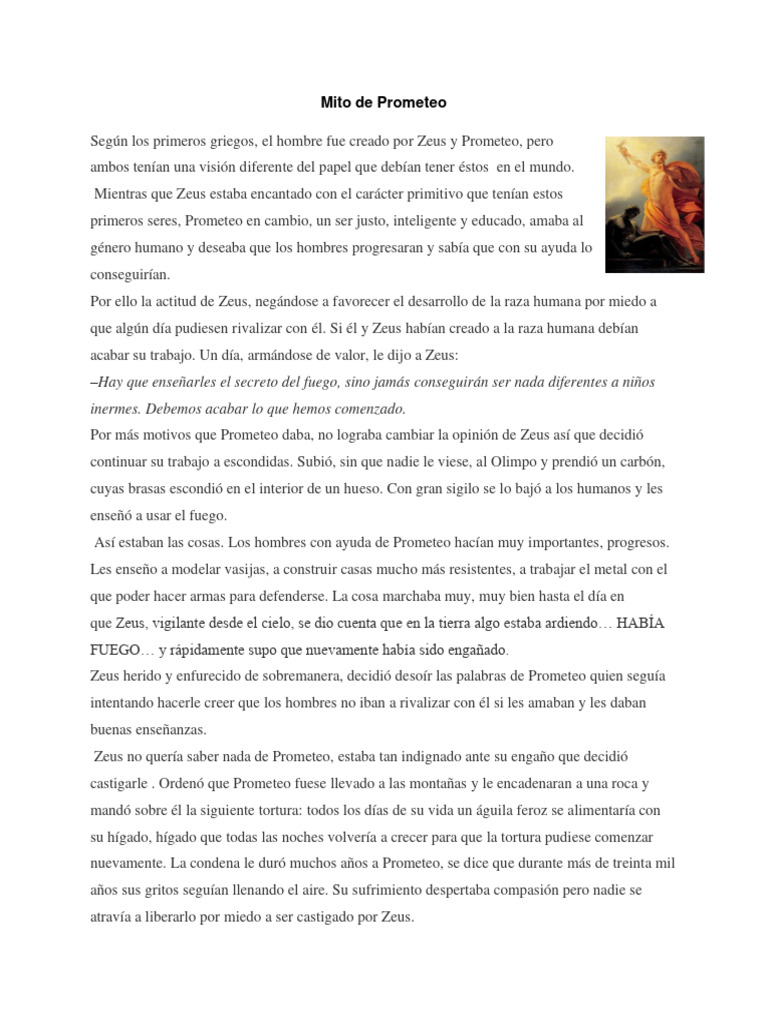 Mito de Prometeo | PDF