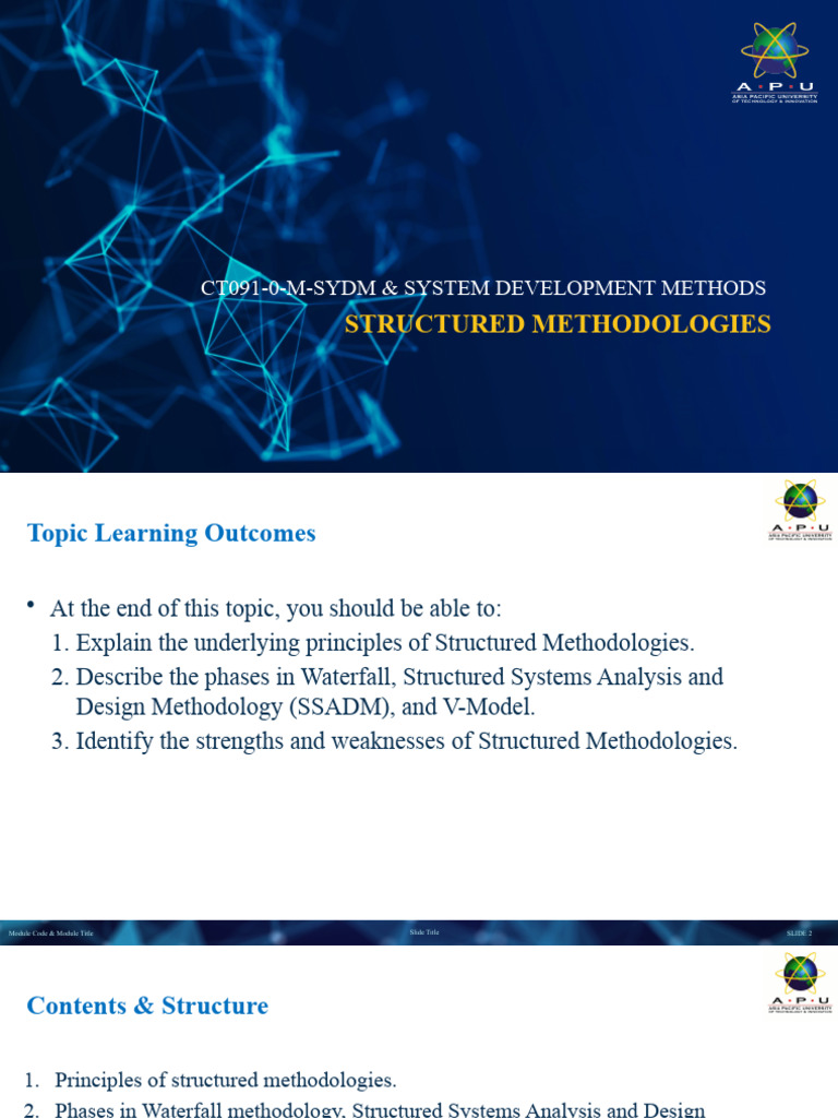 Week 02 (1) - Structured Methodologies | PDF | Software Testing ...