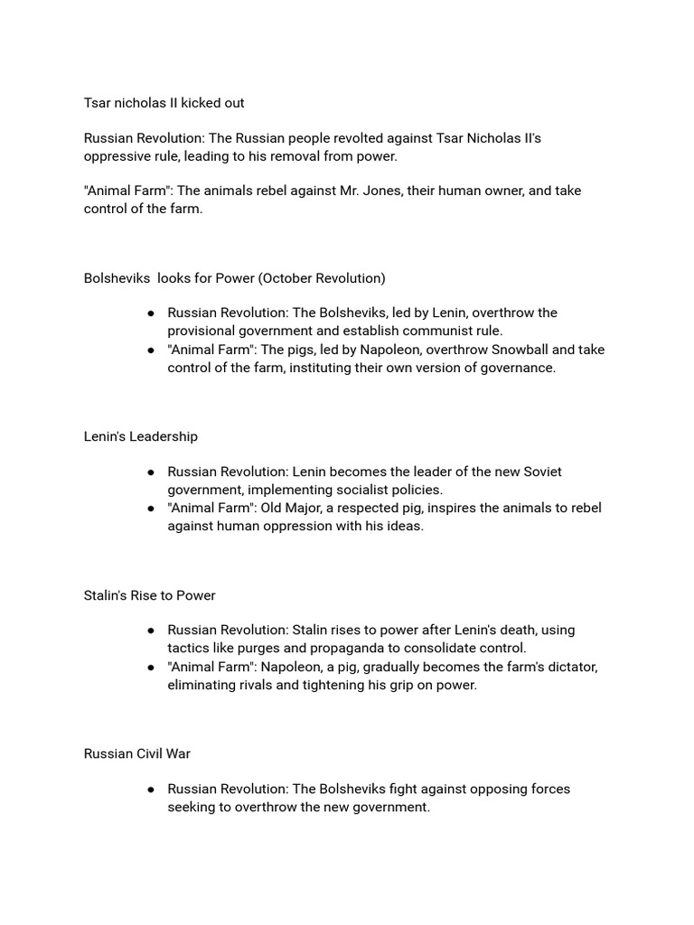 animal farm | PDF | Russian Revolution | Soviet Union