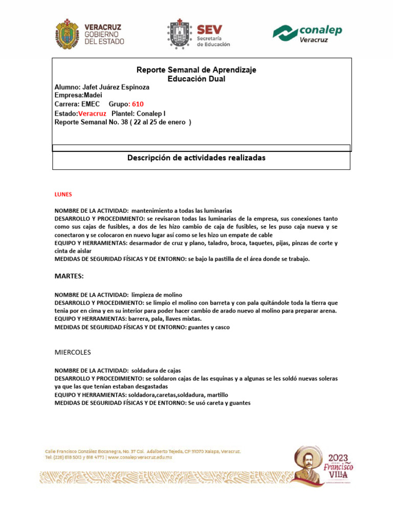 Reporte 38 Jafet | PDF | Aprendizaje