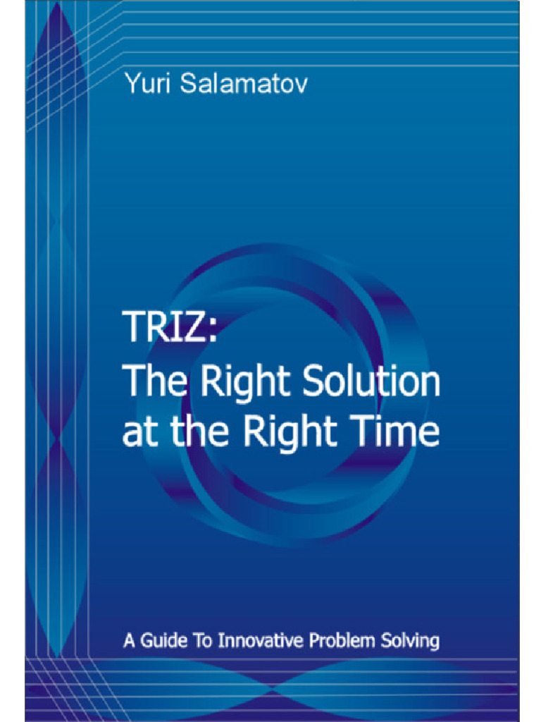 Book Salamatov TRIZ The Right Solution Ed2 | PDF | Incandescent Light ...