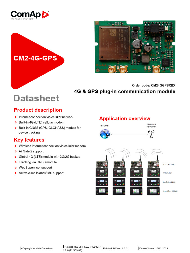 cm2-4g-gps-datasheet (1) | Download Free PDF | 4 G | Lte (Telecommunication)