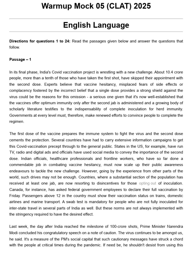 CL Mock 5 | PDF | Moon Landing | Moon