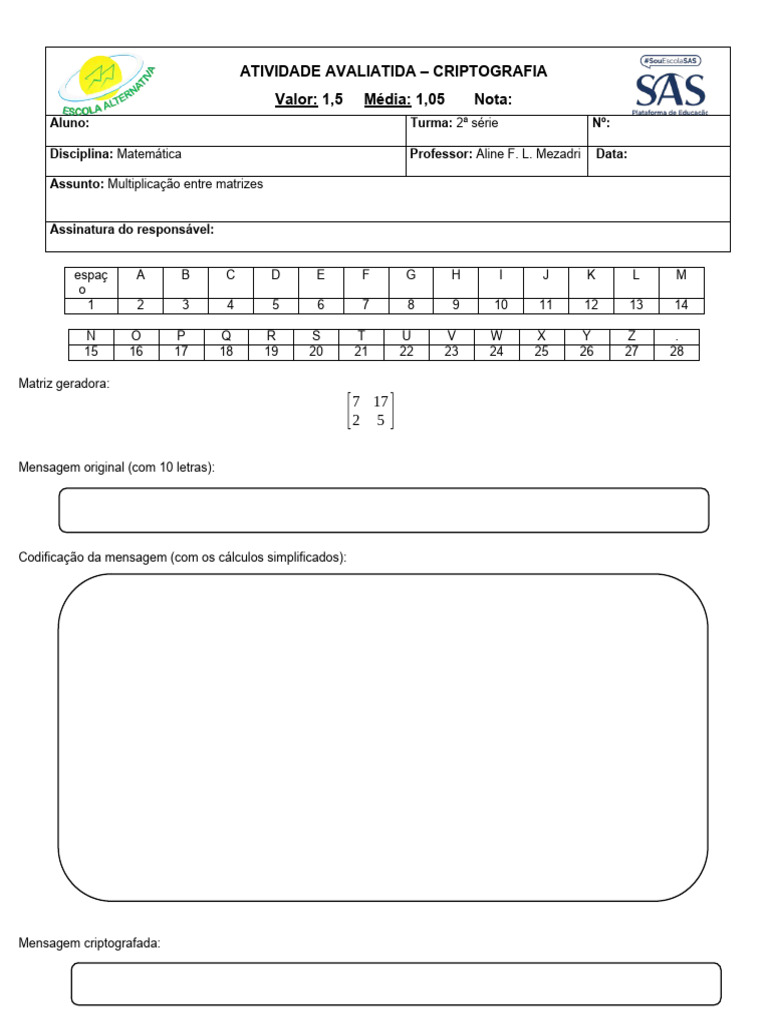 Atividade - Criptografia | PDF