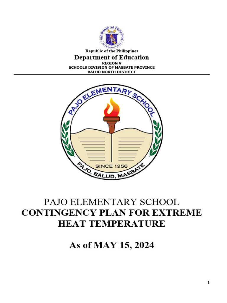 CP Template PAJO | PDF | Emergency Evacuation | Classroom