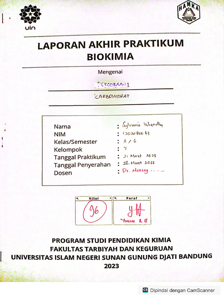 Laprak Biokimia | PDF