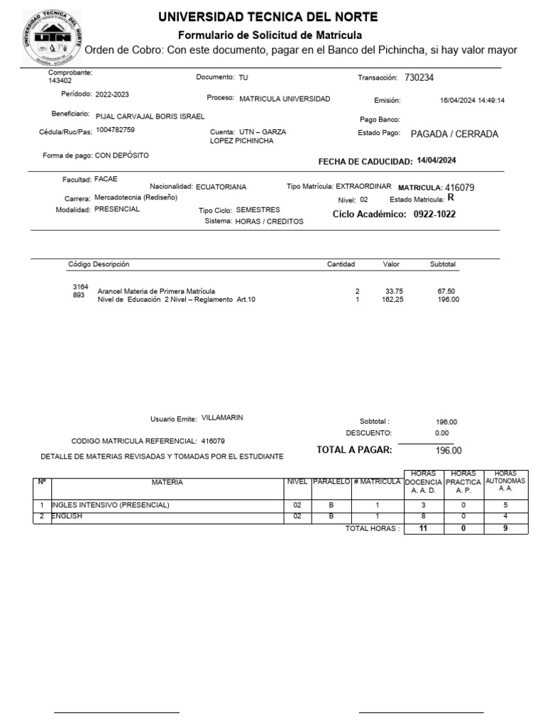 Formulario 5 | PDF | Bancario